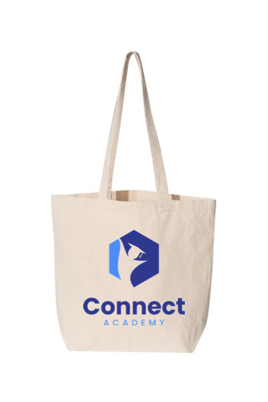 Connect Academy Large Canvas Tote